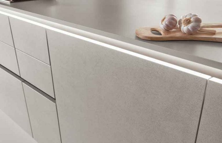 Textured matt surfaces are all the rage - Stone& Concrete Effect Kitchens