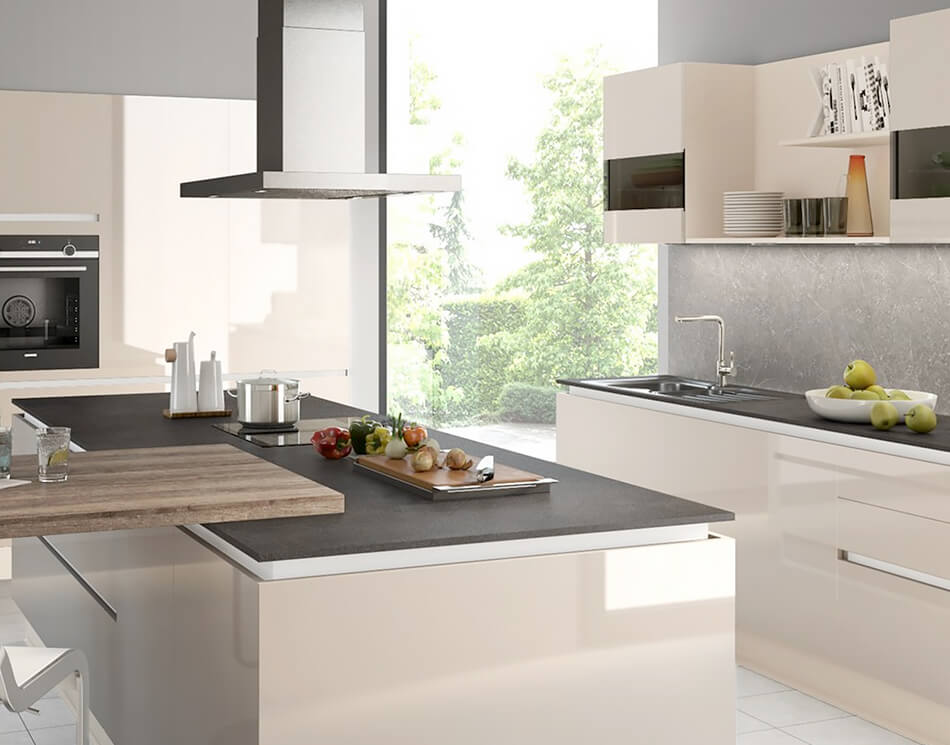 German Kitchen Store – German Kitchen Flash Handleless Nobilia Kitchen