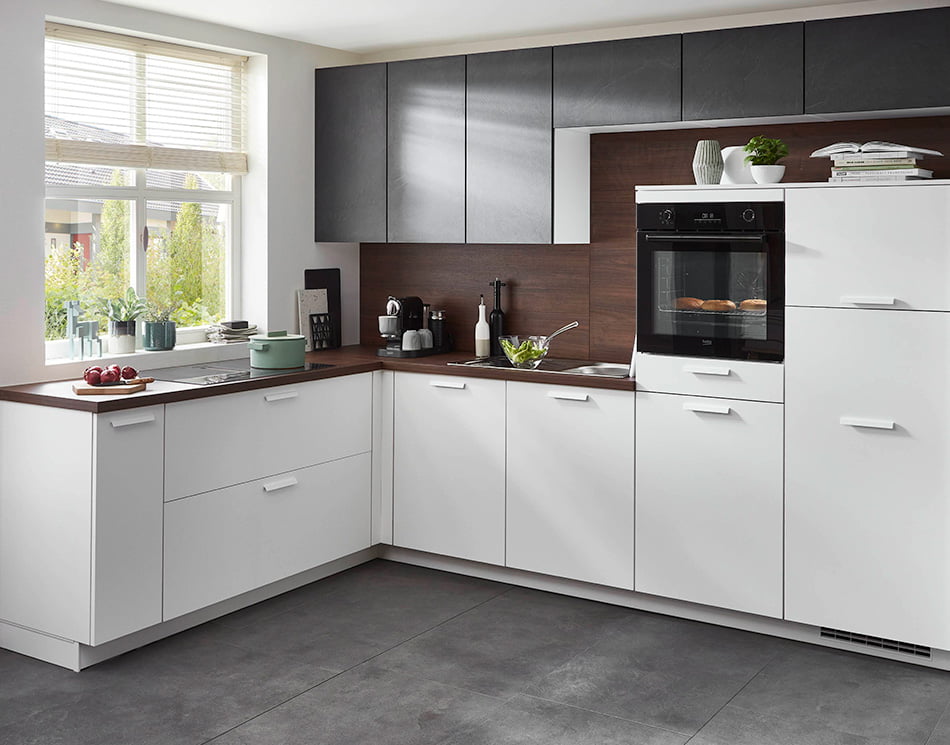 Nobilia Kitchens - German Kitchen Senso Handled Nobilia Kitchen